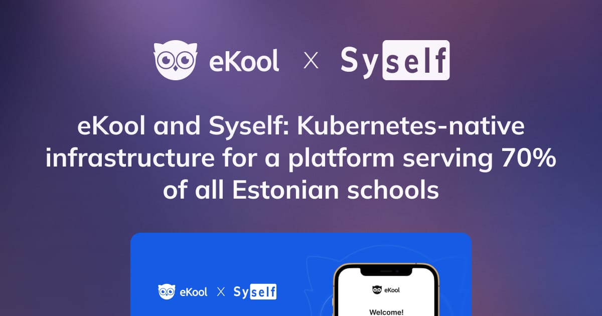 Sovereign Kubernetes for eKool’s Educational Platform