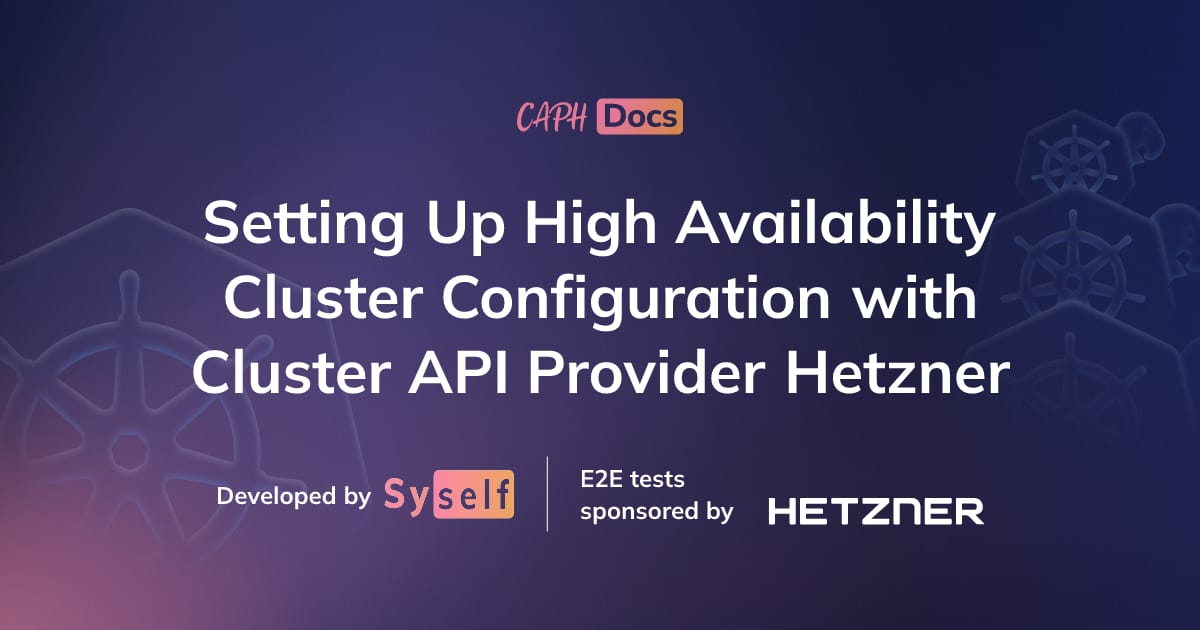 Setting Up High Availability Cluster Configuration With Cluster Api 5882